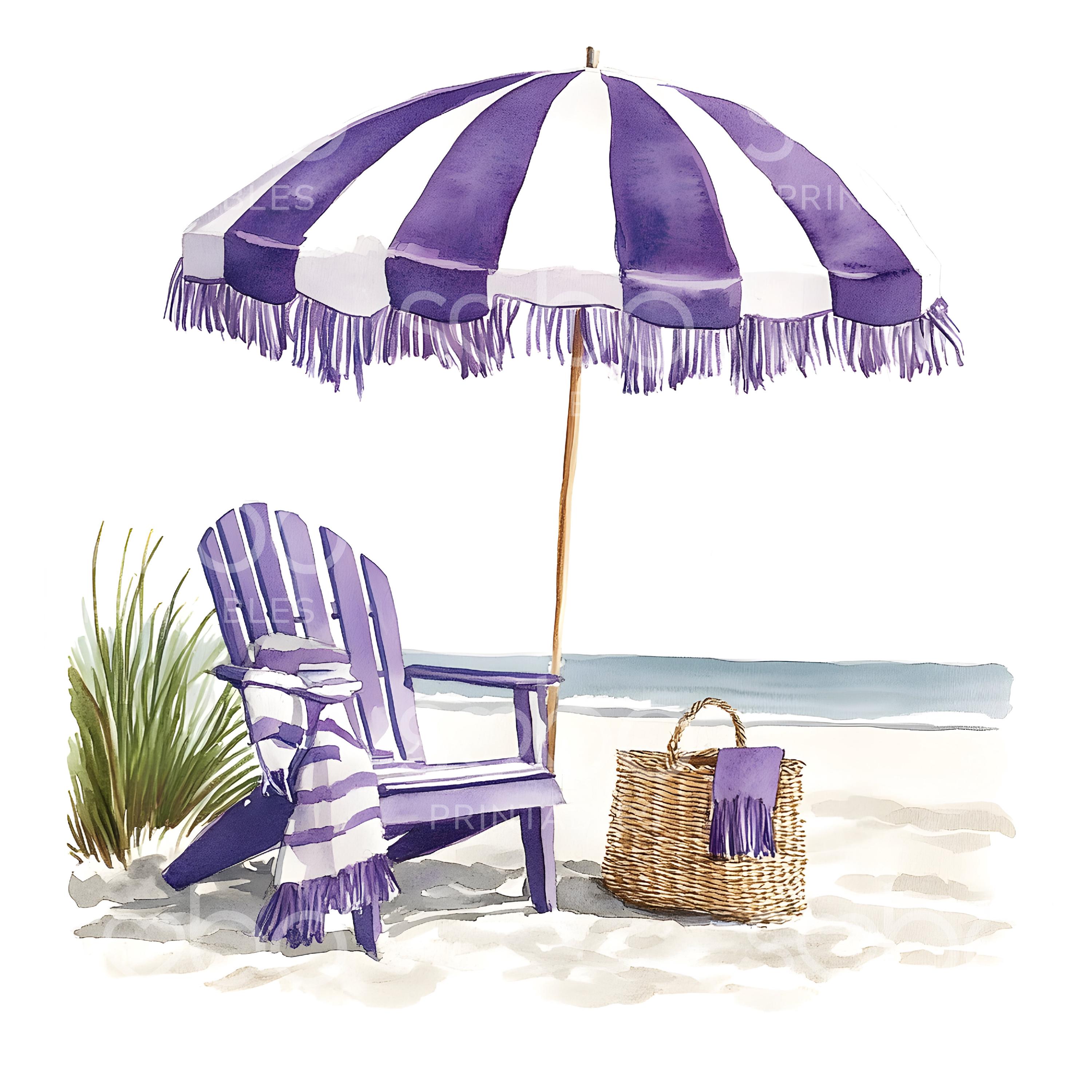 25 Colourful Beach Umbrella Clipart, Summer Beach, High Quality Jpgs ...