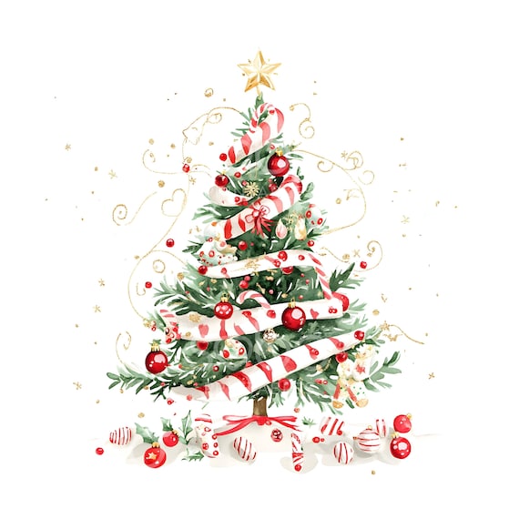 Christmas Tree Candy Drawing