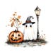 22 Cute Ghost Lamp Clipart, Cute Halloween Clipart, Printable ...