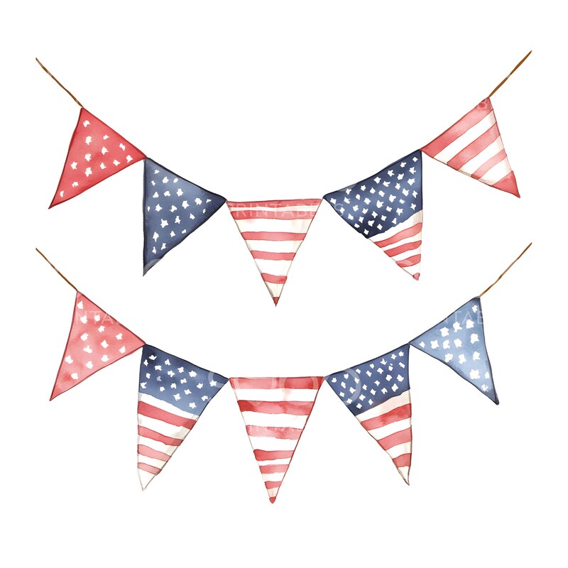 Patriotic Bunting - Etsy
