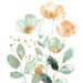 Abstract Boho Flowers Clipart - 24 High Quality Jpgs Neutral Colours ...