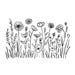18 Doodle Wildflowers Clipart, Hand Drawn Botanical Flowers, High ...