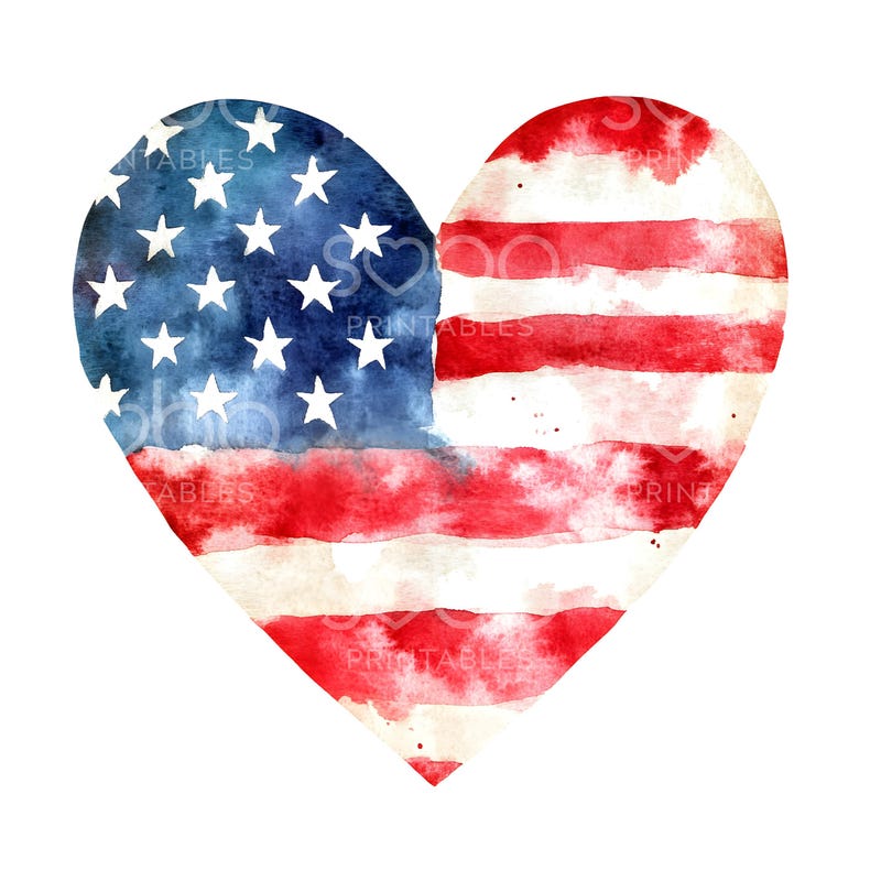 Watercolor Flag - Etsy
