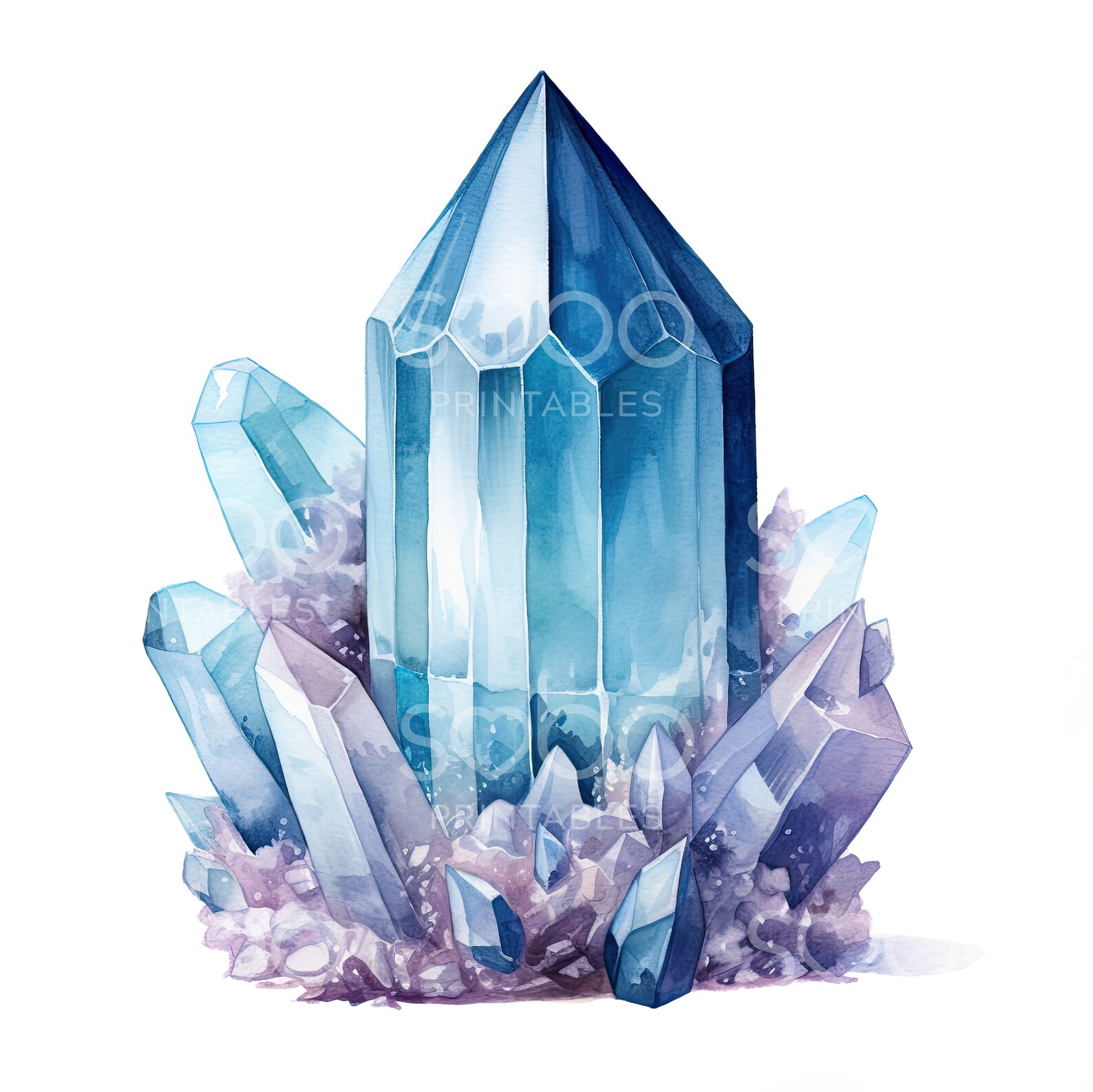 Magic Crystals Clipart 10 High Quality Jpgs, Digital Planner, Junk ...