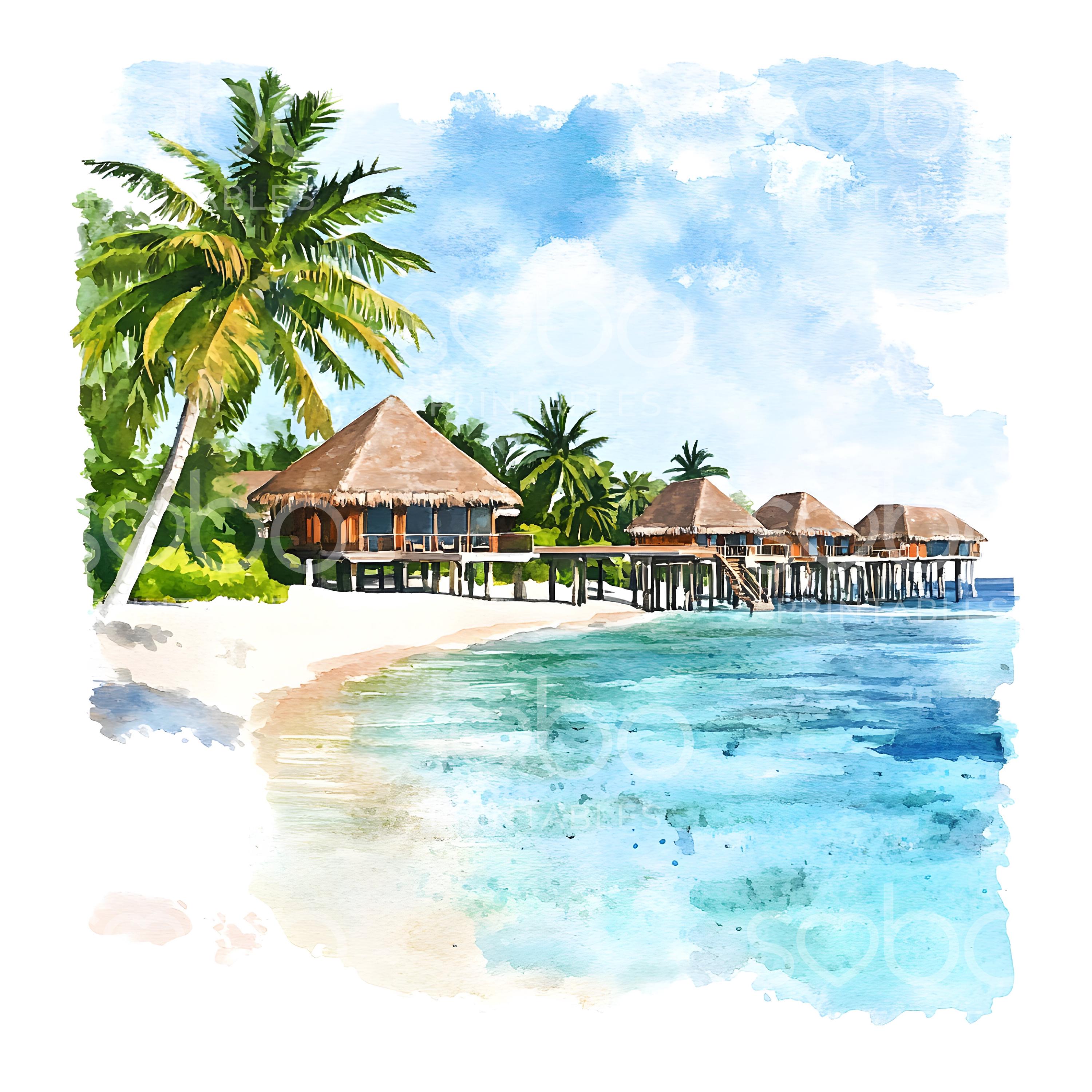 29 Maldives Resort Clipart, Maldives Beach, High Quality Jpgs ...