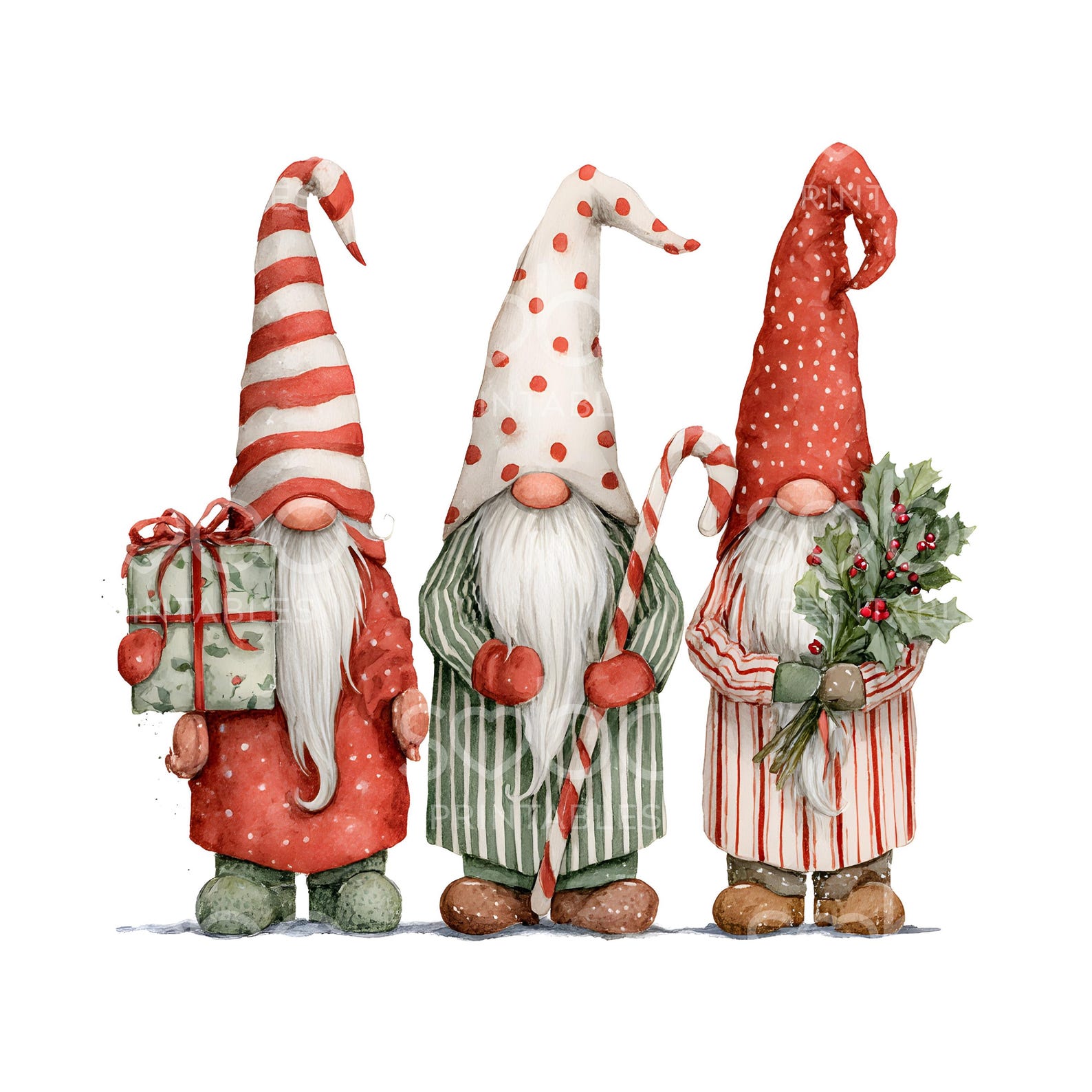 26 Christmas Gnomes Clipart, Xmas Gnome, Cute Christmas Clipart ...