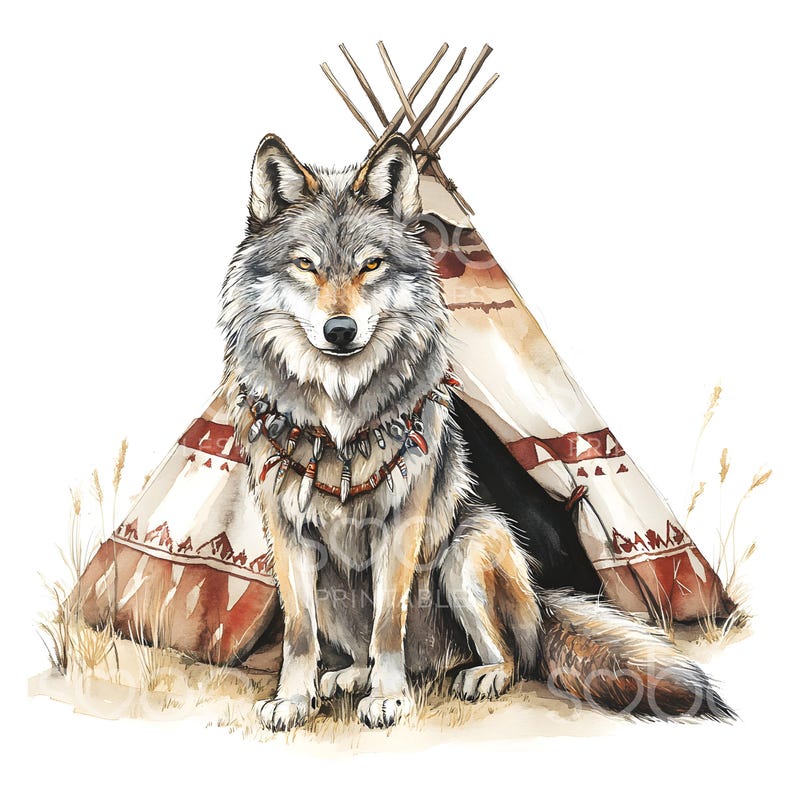 Native American Wolf - Etsy