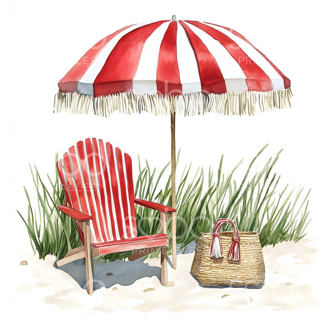 25 Colourful Beach Umbrella Clipart, Summer Beach, High Quality Jpgs ...