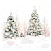 24 Pink Christmas Trees Clipart, Winter Festive Clipart, Printable ...