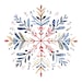 18 Scandinavian Folk Art Snowflake Clipart, Cute Christmas, Printable ...