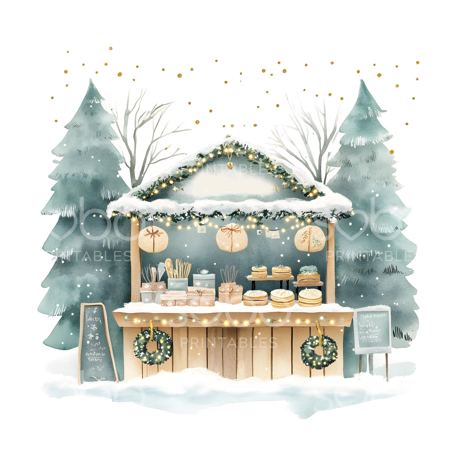 27 Christmas Market Stall Clipart, Xmas Market, High Quality Jpgs ...