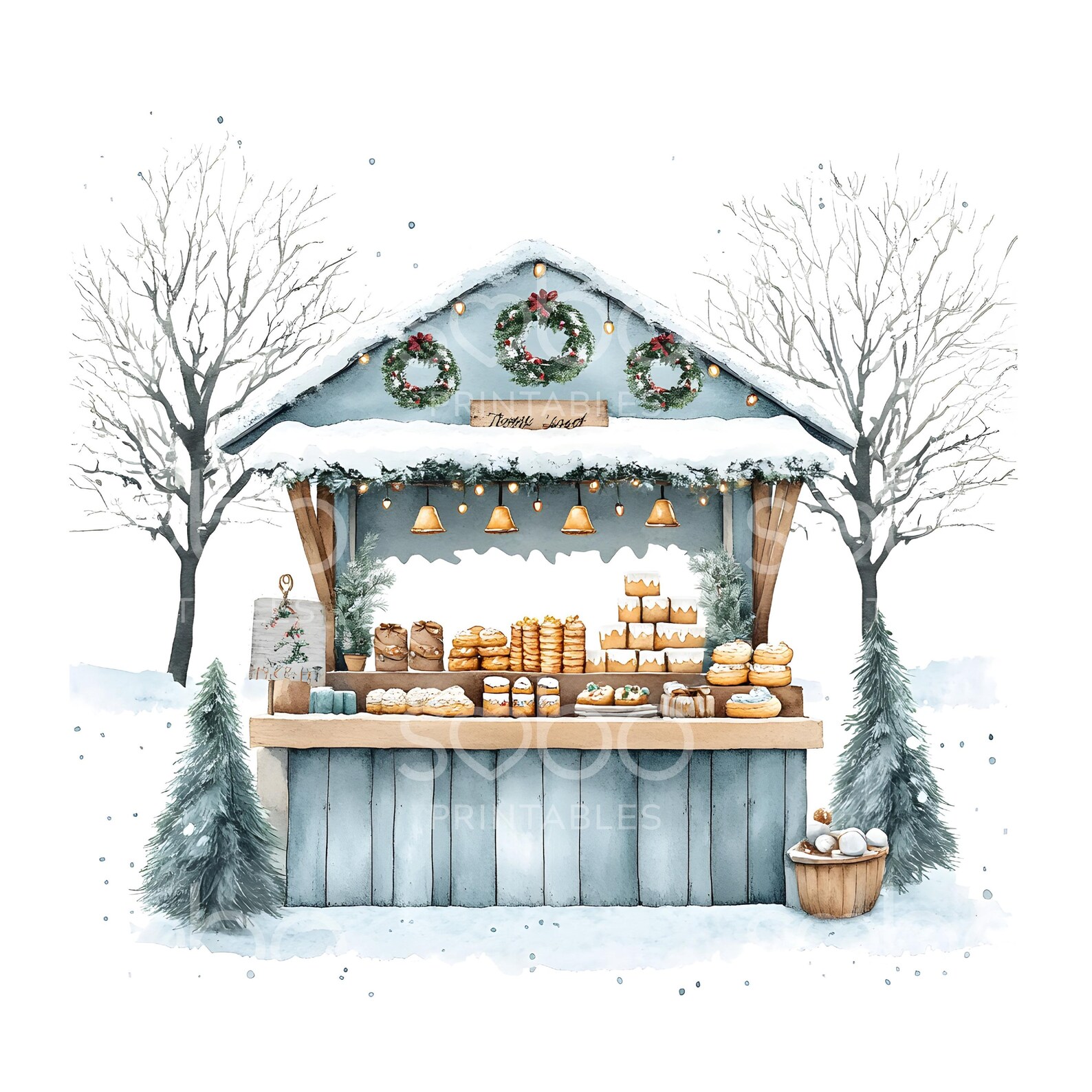 27 Christmas Market Stall Clipart, Xmas Market, High Quality Jpgs ...