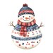23 Scandinavian Folk Art Snowman Clipart, Snow Man, Christmas Card ...