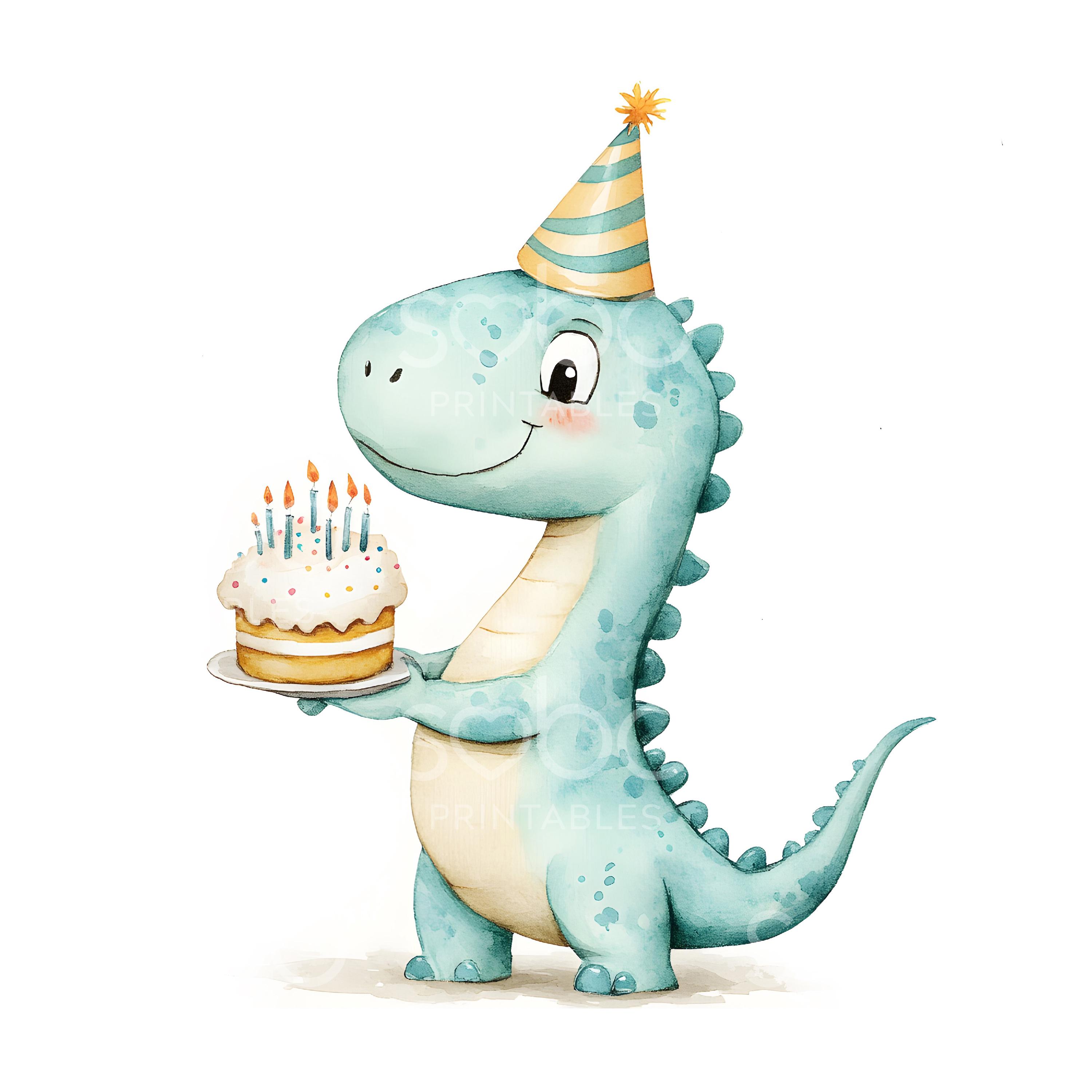 23 Dinosaur Birthday Party Clipart, Dinosaur First Birthday, Kids 1st ...