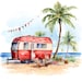 Christmas in July Camper Clipart - 13 High Quality Jpgs, Digital Paper ...