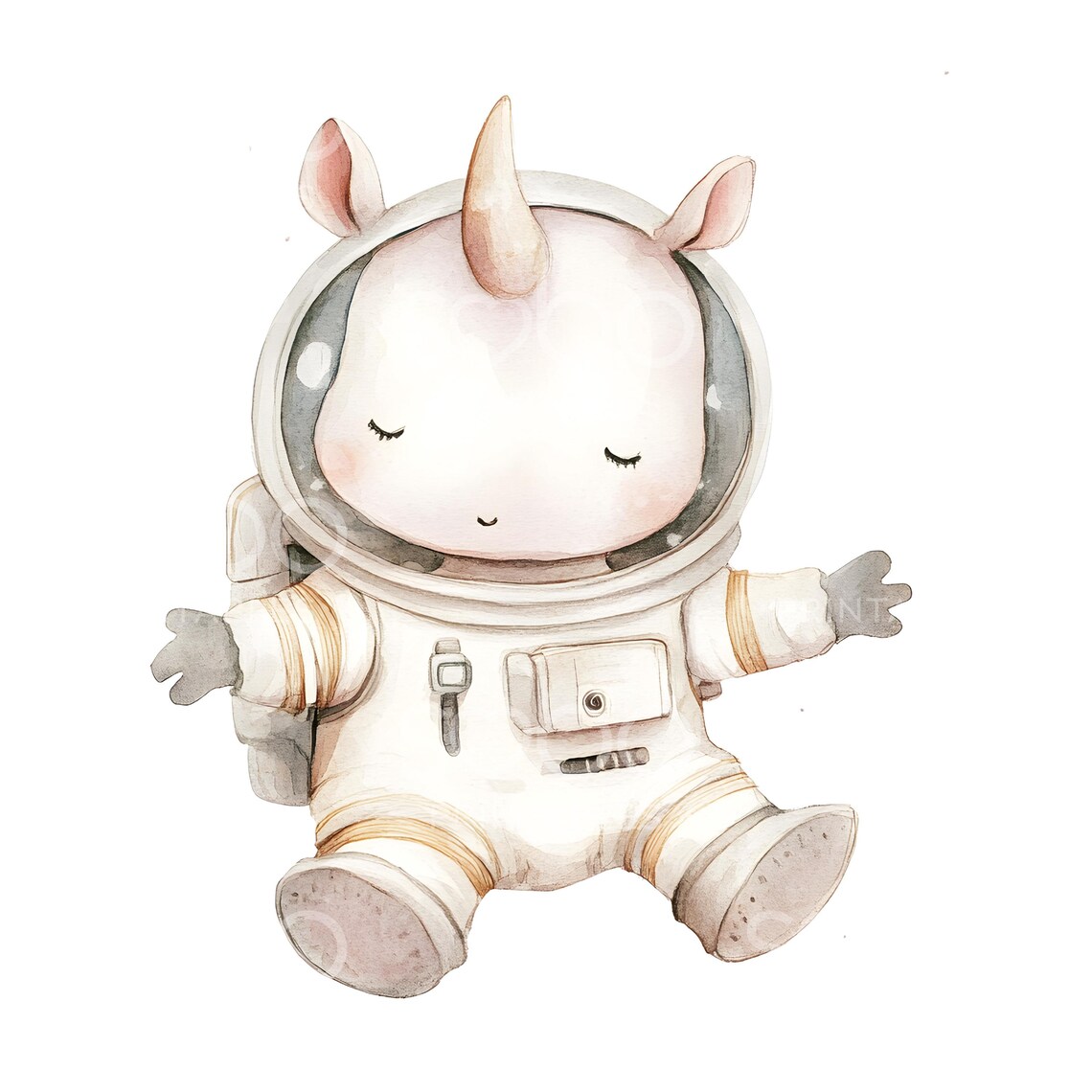 15 Cute Safari Astronaut Clipart, Lion, Giraffe, Nursery Art, Safari ...