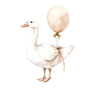 24 Silly Goose Balloon Clipart, 1st Birthday, Spring Vintage ...
