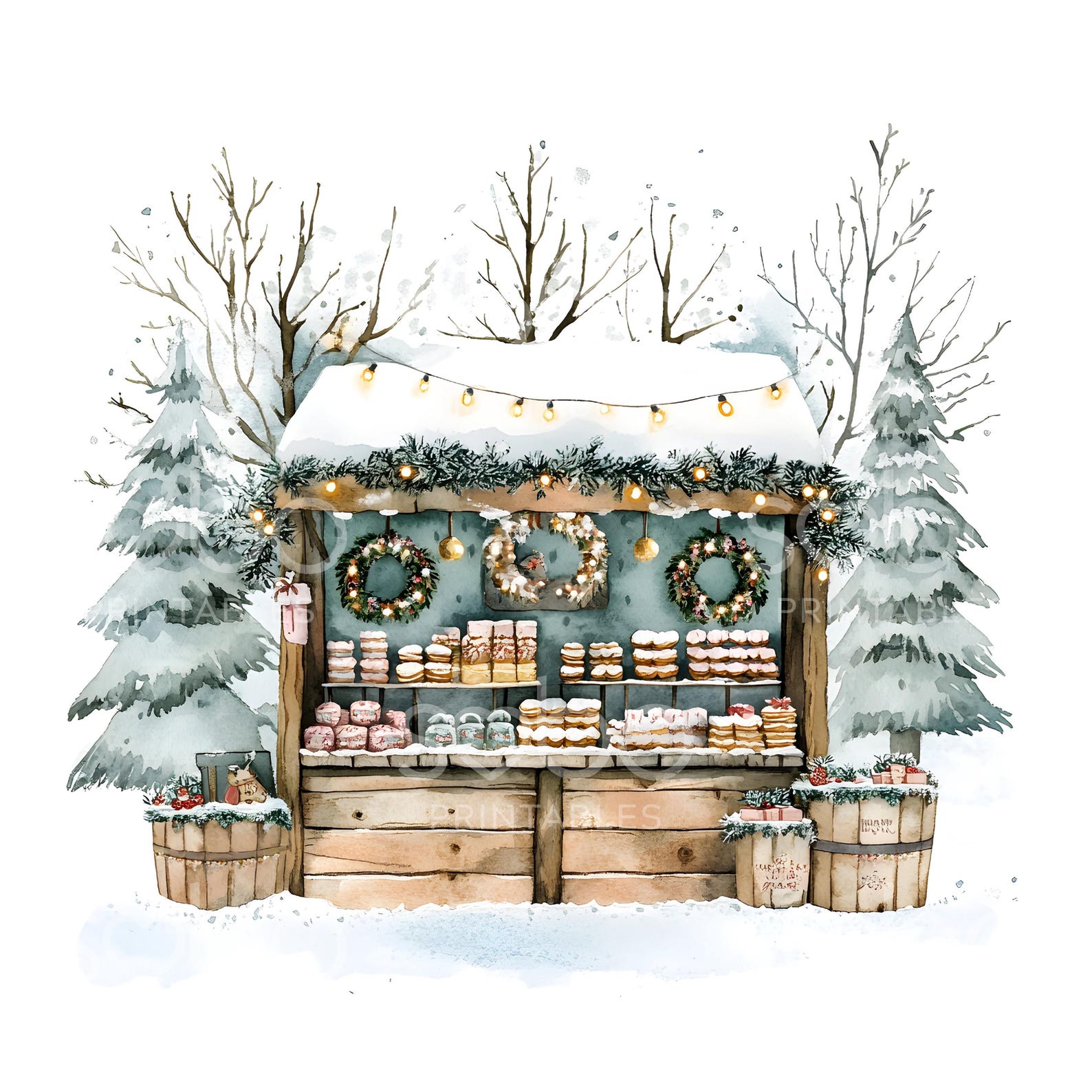27 Christmas Market Stall Clipart, Xmas Market, High Quality Jpgs ...