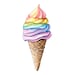 21 Rainbow Ice Cream Clipart, Ice Cream Stickers, Printable Watercolor ...