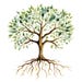 25 Tree of Life With Roots Clipart, Oak Family Tree, Printable ...