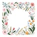 24 Cute Floral Frames Clipart, Spring Florals Frame Borders, Wildflower ...