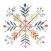 18 Scandinavian Folk Art Snowflake Clipart, Cute Christmas, Printable ...