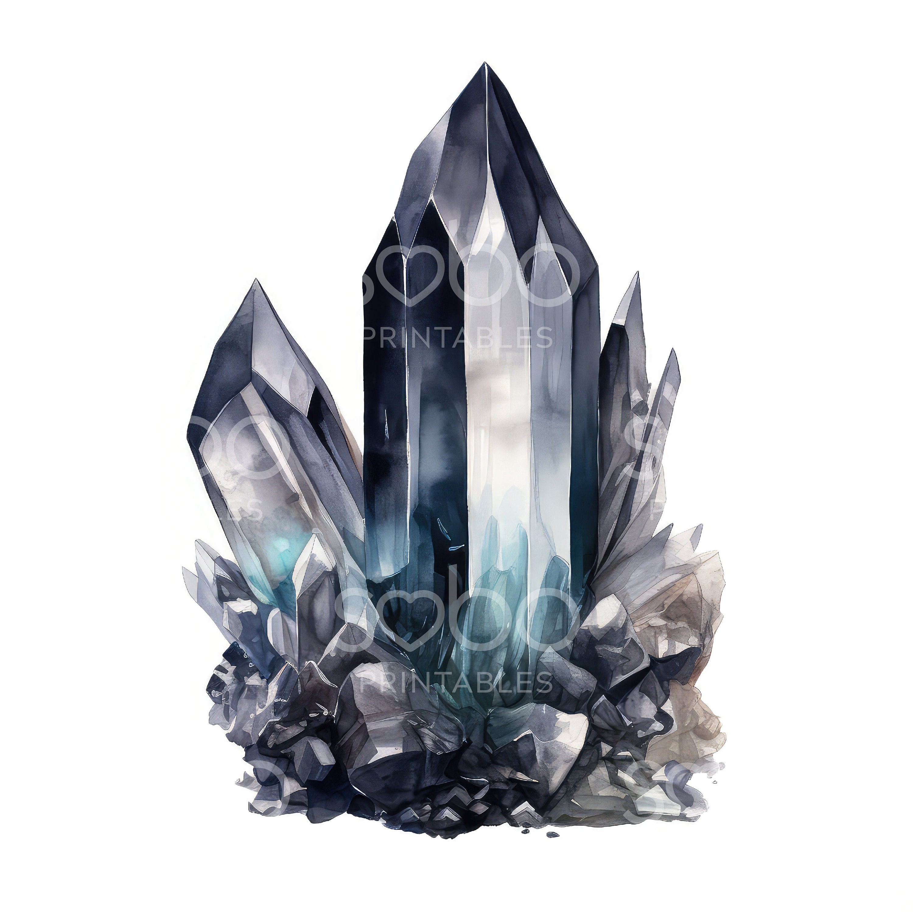 Magic Crystals Clipart 10 High Quality Jpgs, Digital Planner, Junk ...