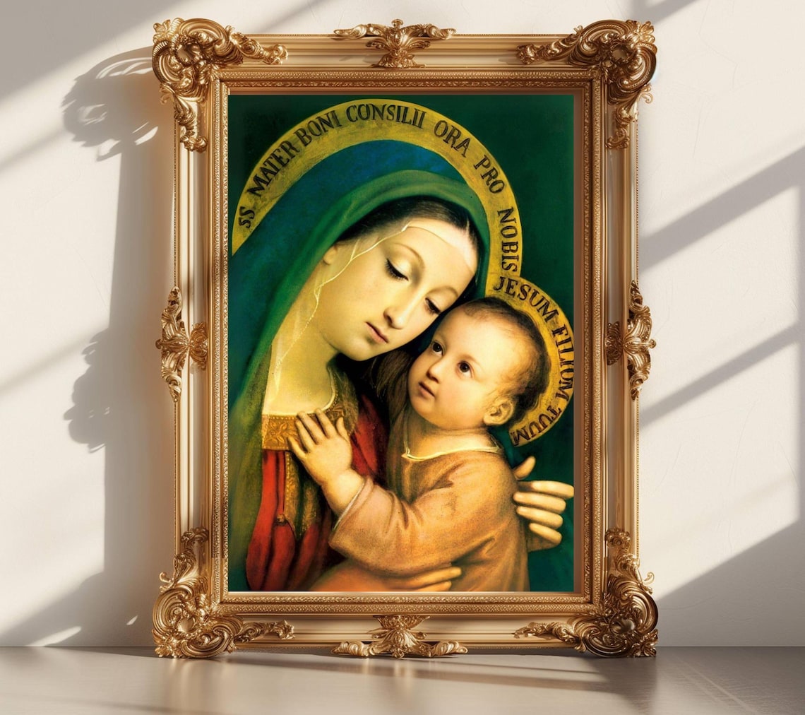 Our Lady of Good Counsel Printable Catholic Instant Download Wall Art ...