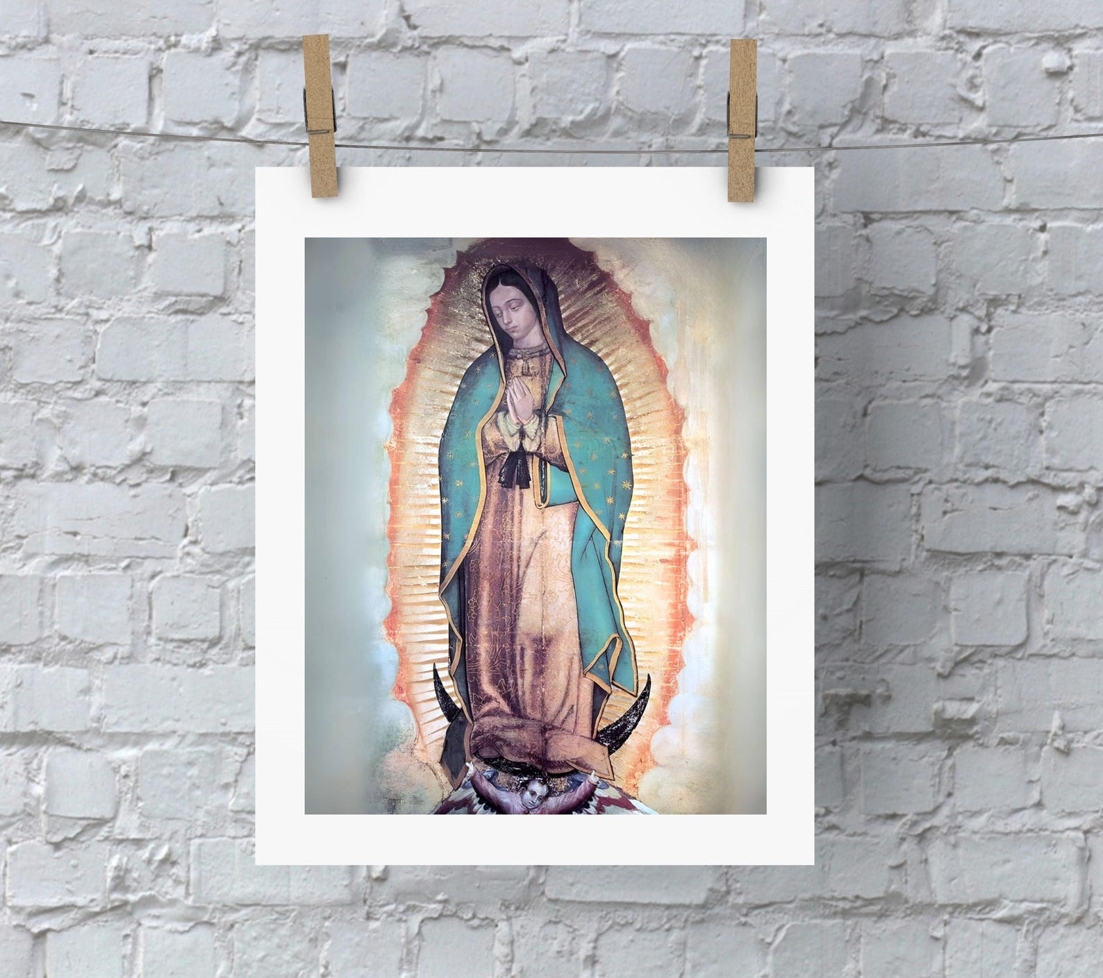 Original Our Lady of Guadalupe Tilma Whole Image High Resolution ...