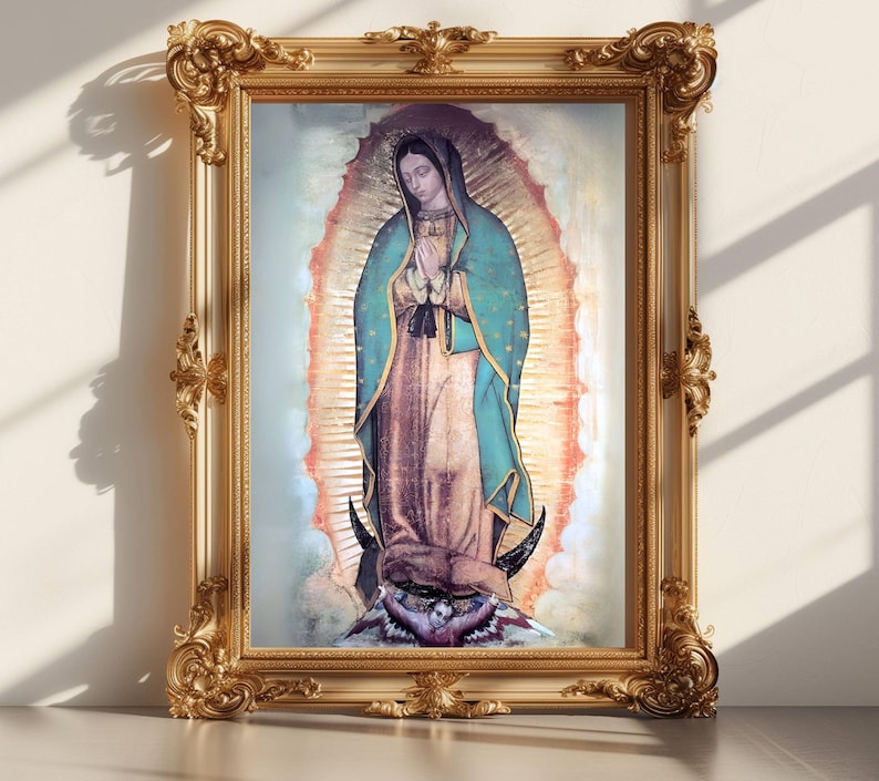 Original Our Lady of Guadalupe Tilma Whole Image High Resolution ...