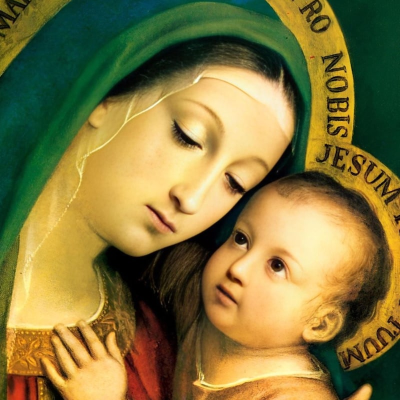 Our Lady With Jesus Art - Etsy