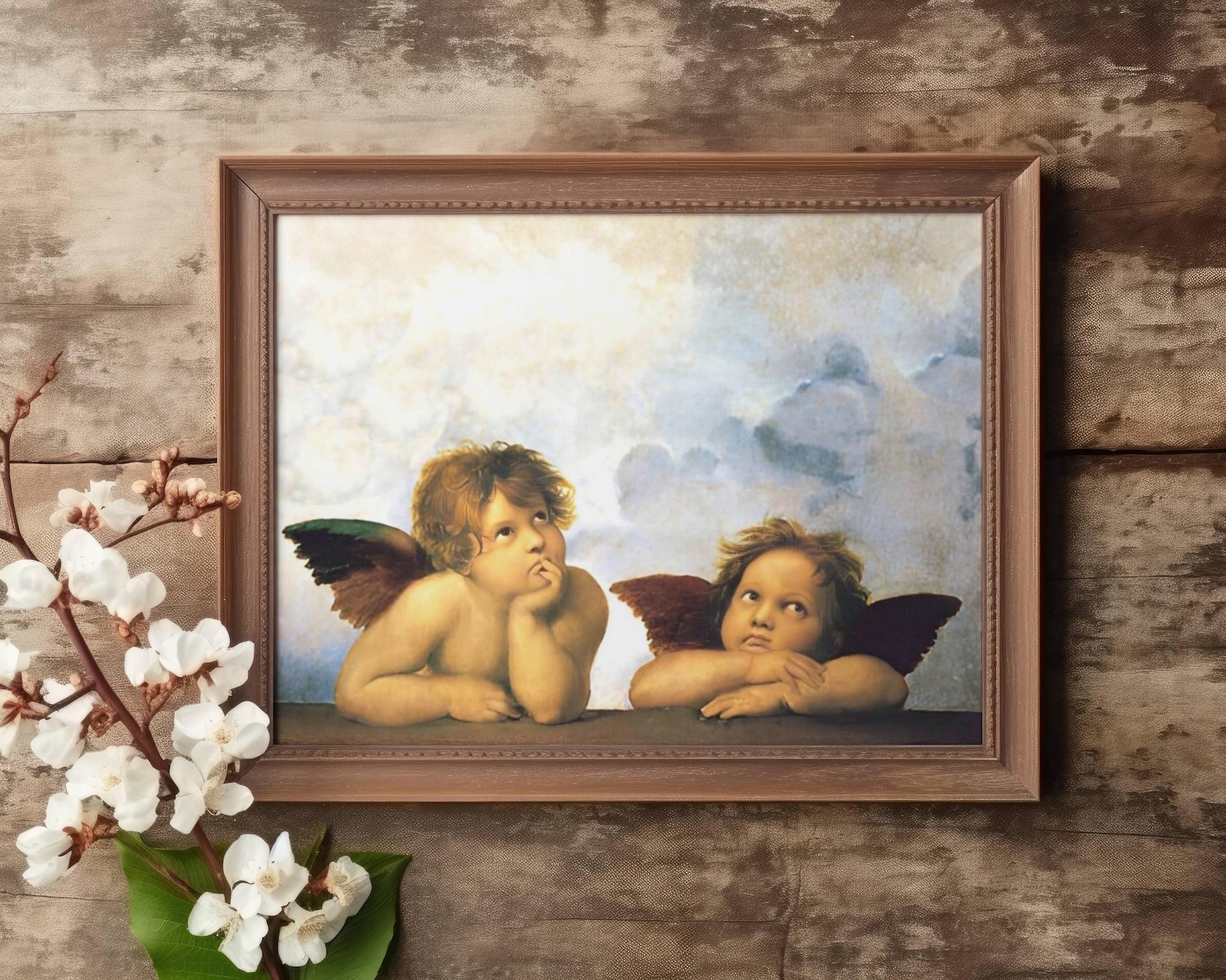 Cherubini Sistine Madonna Angels High Resolution Vintage Raphael ...