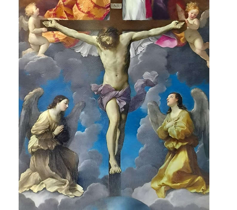 Holy Trinity Vintage Painting by Guido Reni Instant Download ...