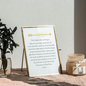 Golden Arrow Prayer Printable, Holy Name of Jesus Reparation Prayer ...