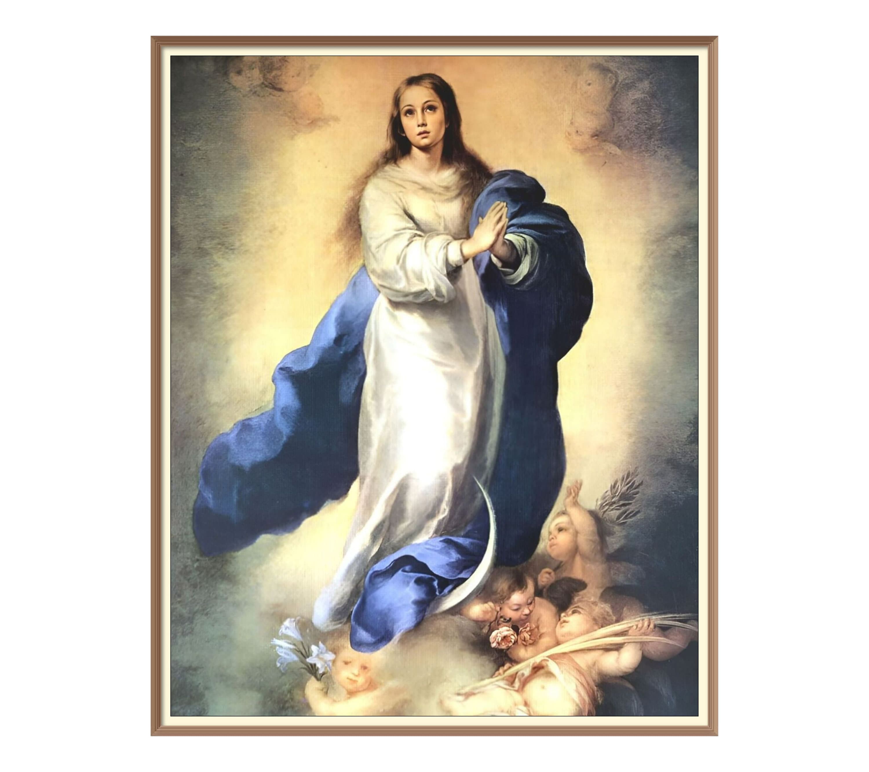 The Immaculate Conception Virgin Mary Printable Instant Download ...