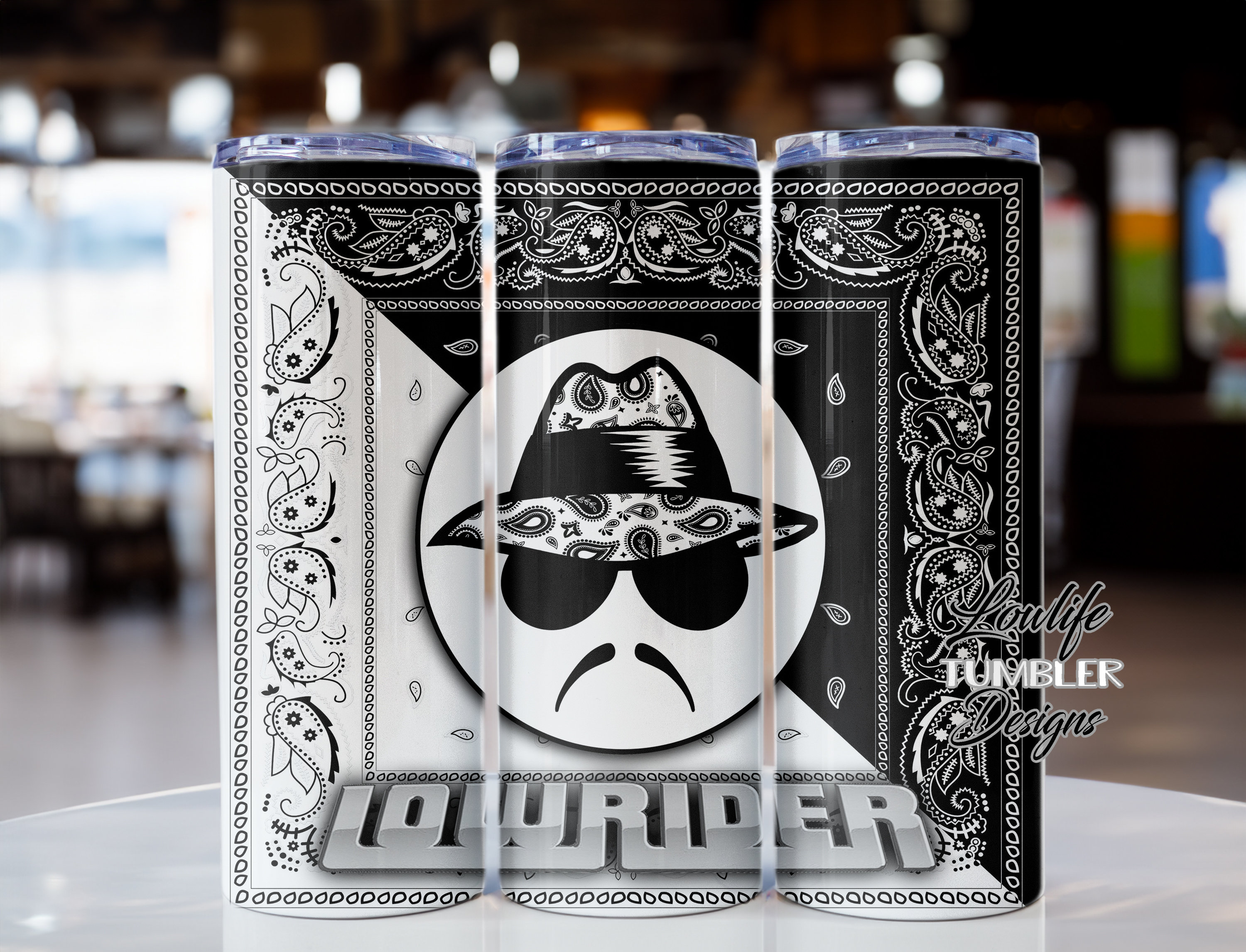 Lowrider Guy Tumbler Wrap, Lowrider Tumbler Wrap, Chico Sublimation ...