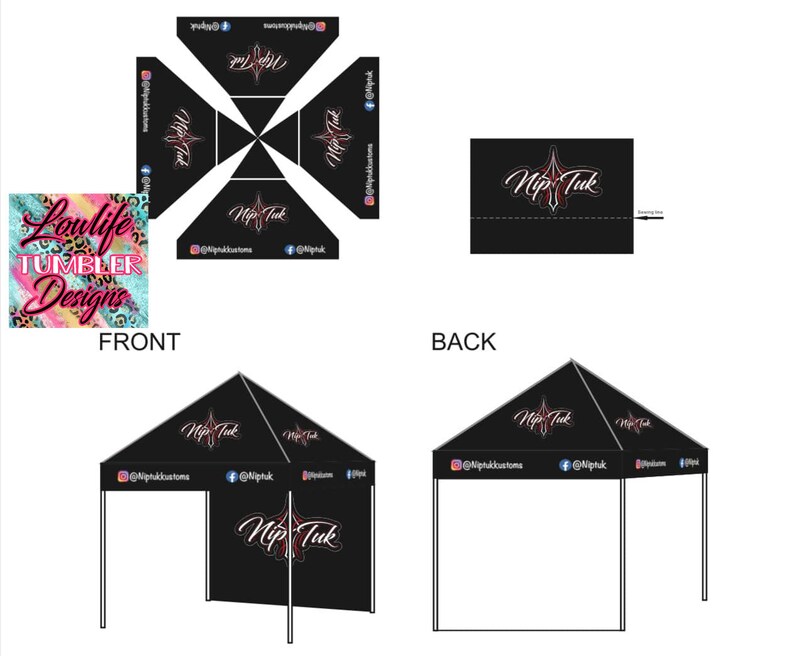 Custom Printed Canopy Custom Tent Custom Pop Up Custom Pop - Etsy