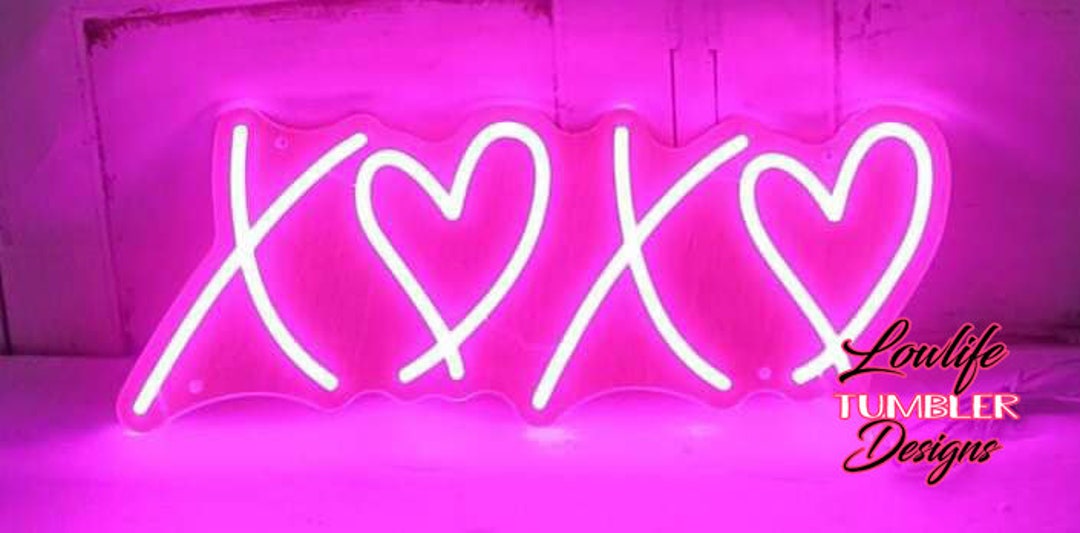 Xoxo Neon Sign Led Neon Sign Custom Neon Sign Neon Sign - Etsy