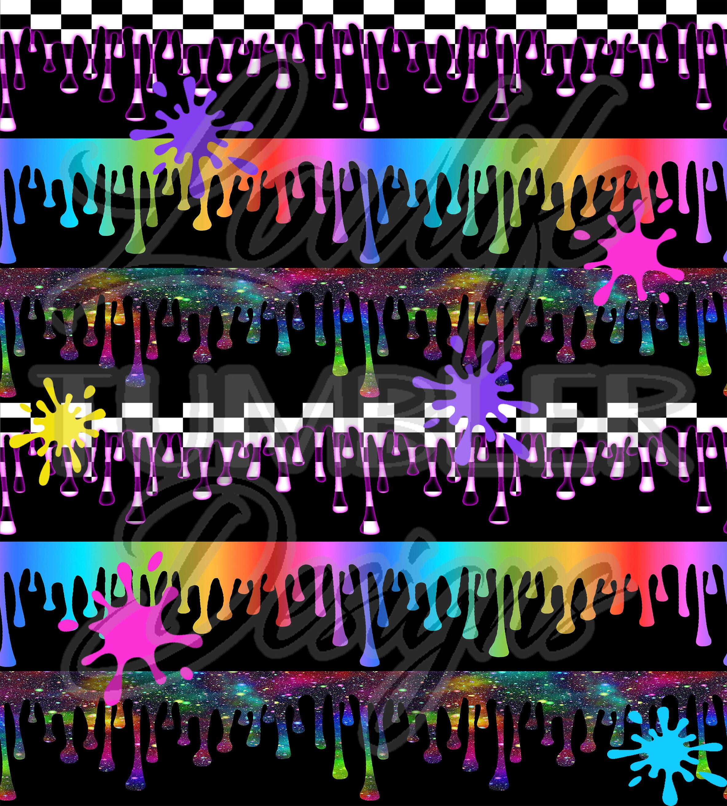 Drips With Splatter Seamless Pattern, Drips Seamless, Splatter, Drips ...