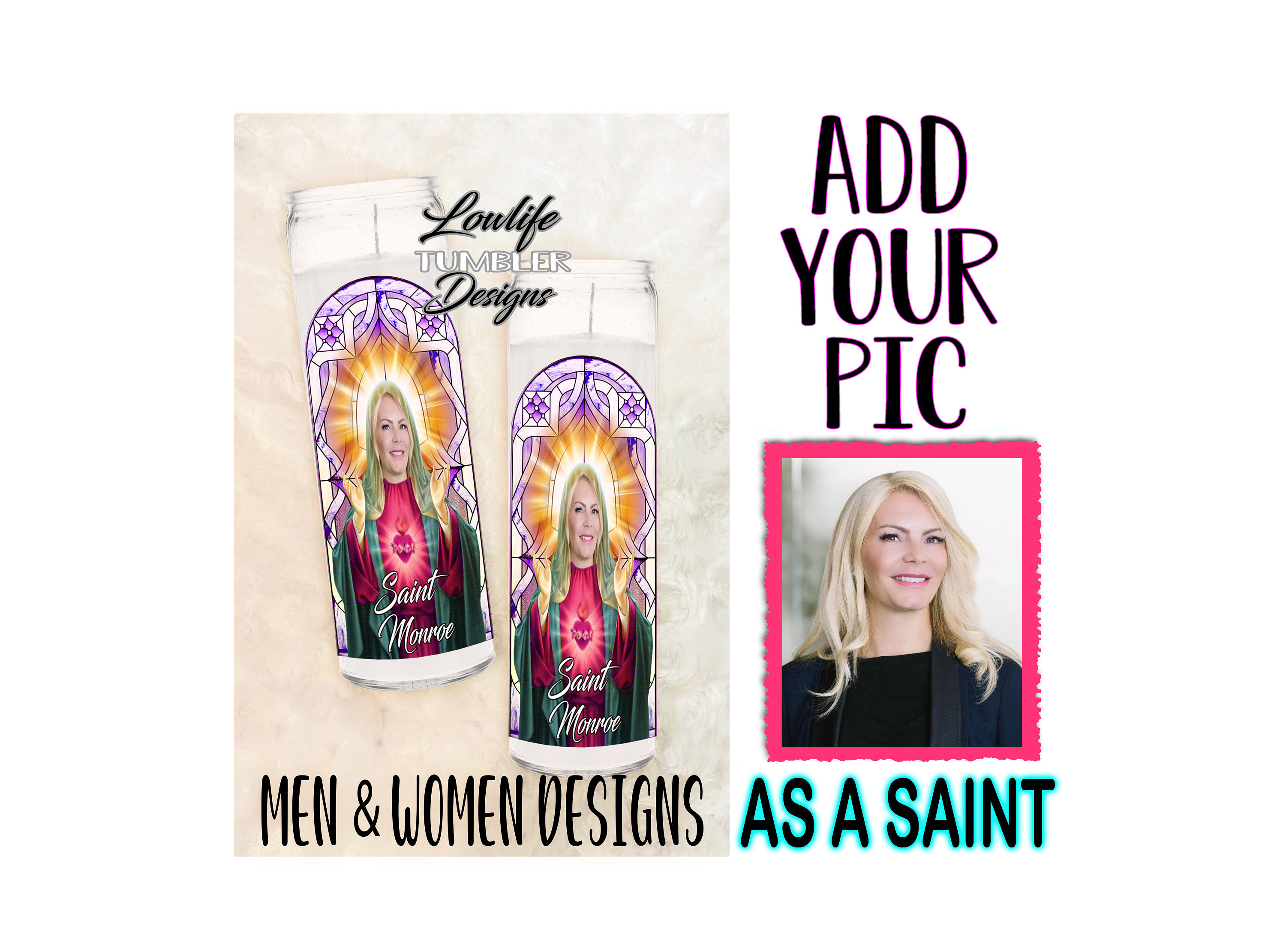 Personalized Saint Prayer Candle, Custom Candle, Prayer Candle, Saint ...