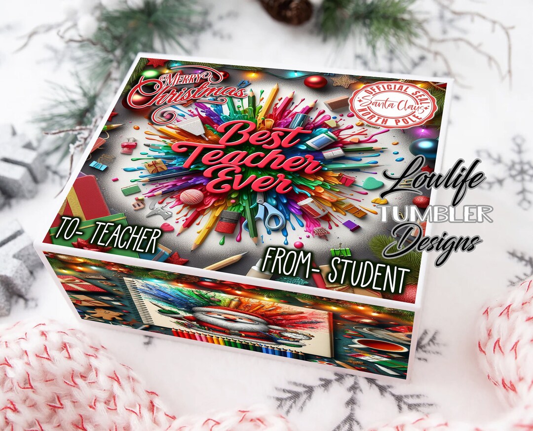 Christmas Eve Box, Box Only, 8x8x4, Personalized Gift Box, Custom Gift ...