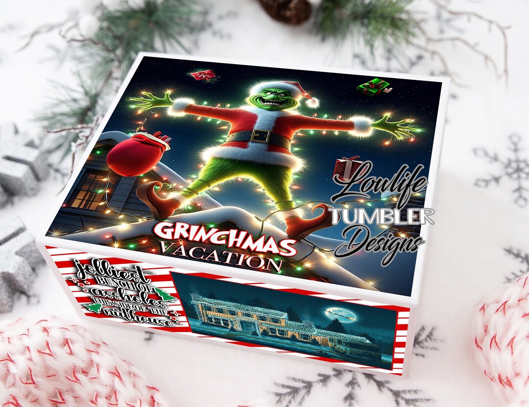 Christmas Eve Box, Box Only, 8x8x4, Personalized Gift Box, Custom Gift ...