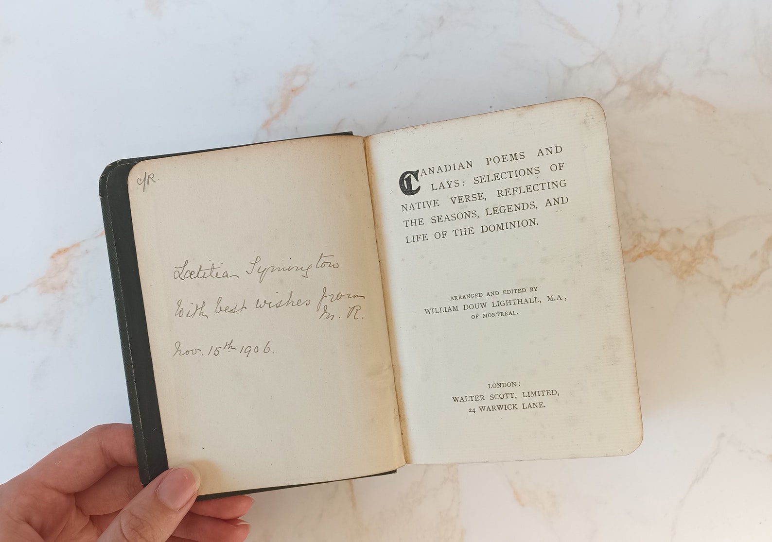 Canadian Poems and Lays: Selections of Native Verse Reflecting the ...