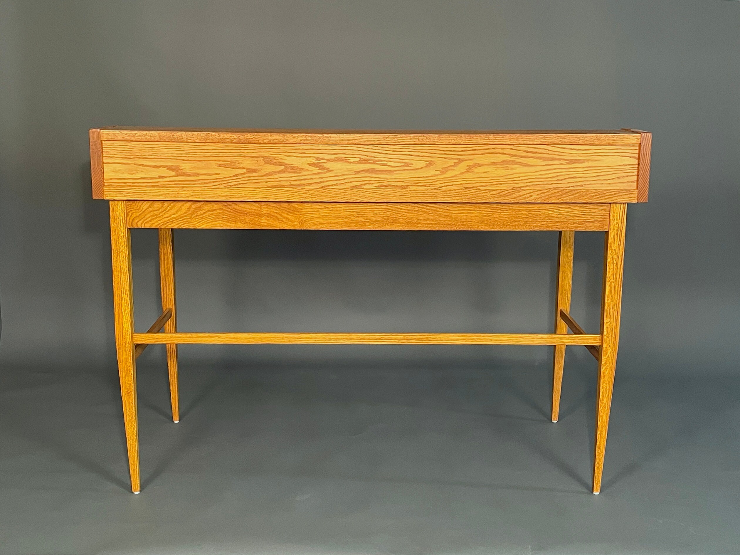 Beautiful Bespoke Solid Oak Wood Secretary Writing Desk handmade by Me ...