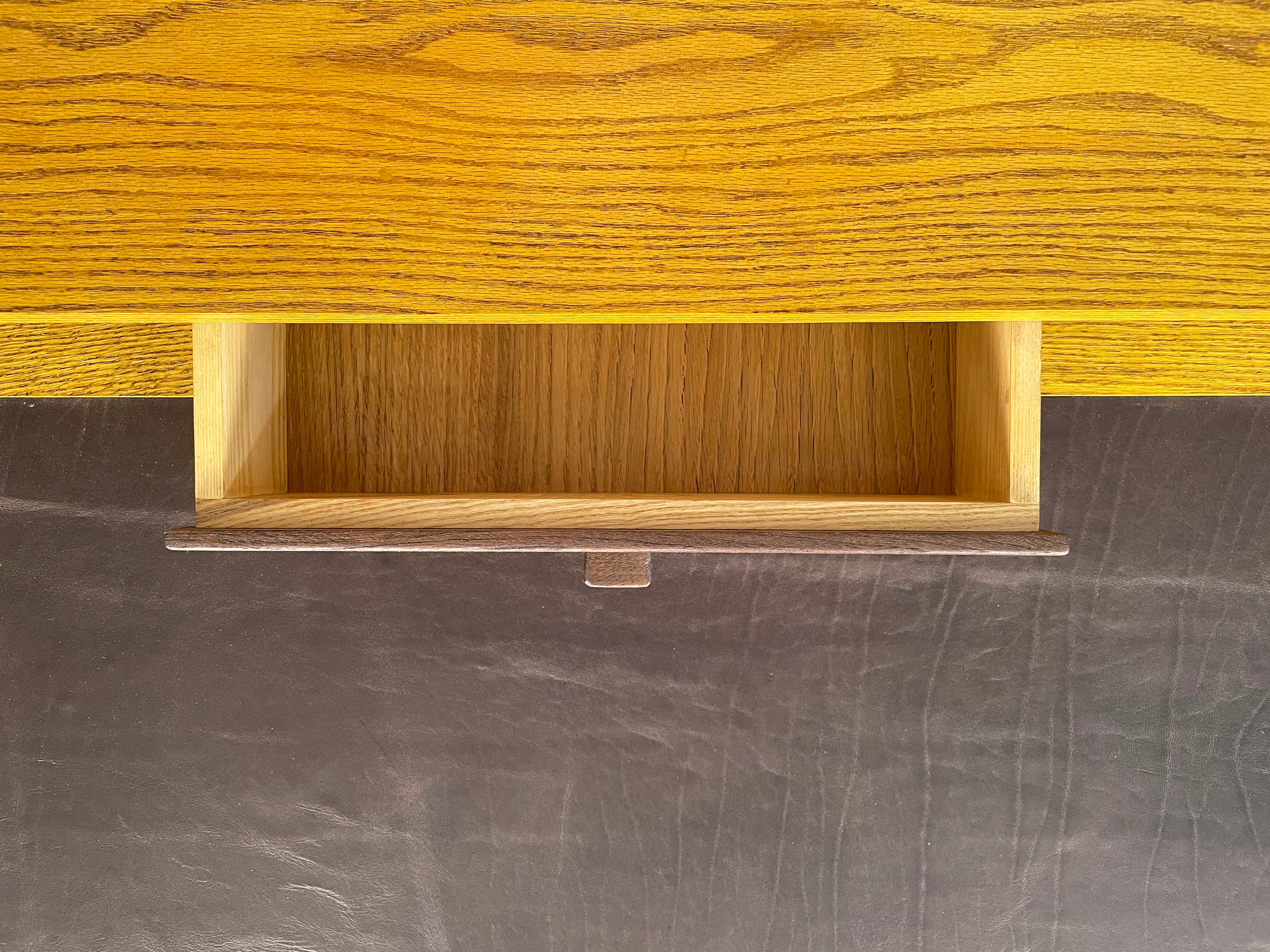 Beautiful Bespoke Solid Oak Wood Secretary Writing Desk handmade by Me ...