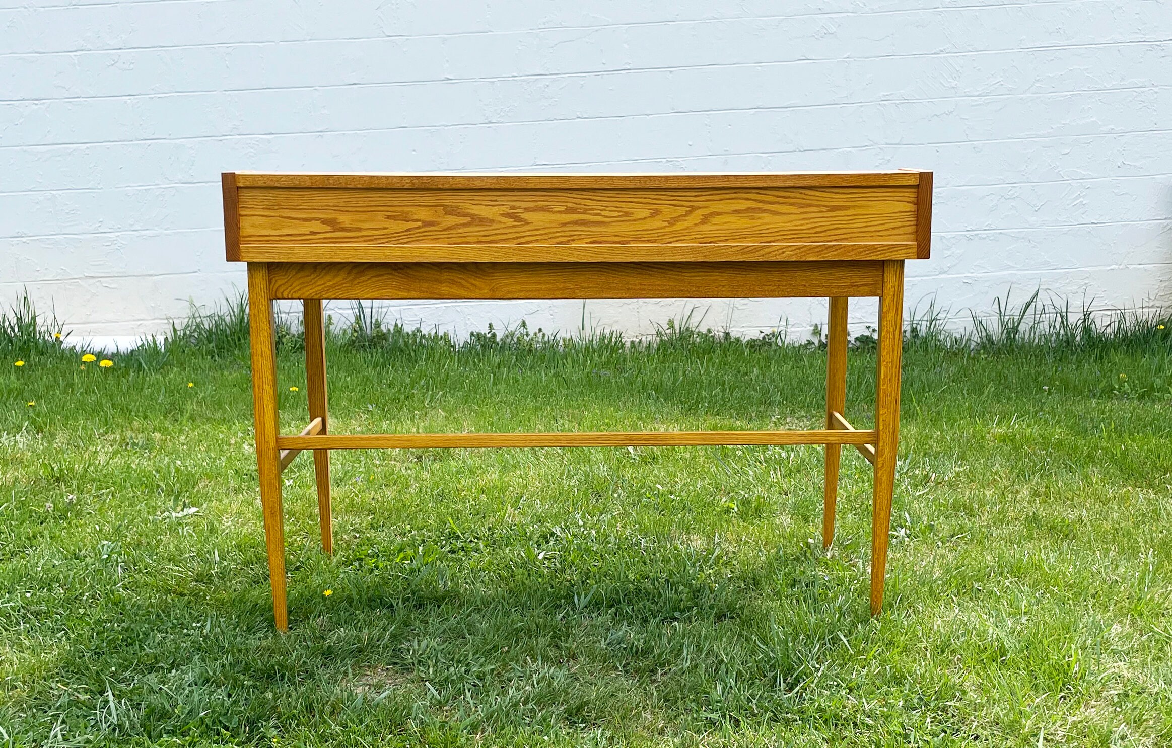 Beautiful Bespoke Solid Oak Wood Secretary Writing Desk handmade by Me ...