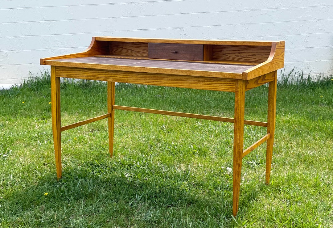 Beautiful Bespoke Solid Oak Wood Secretary Writing Desk handmade by Me ...