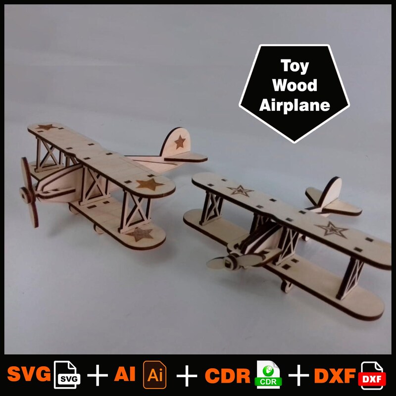 Wood Toy Airplane - Etsy