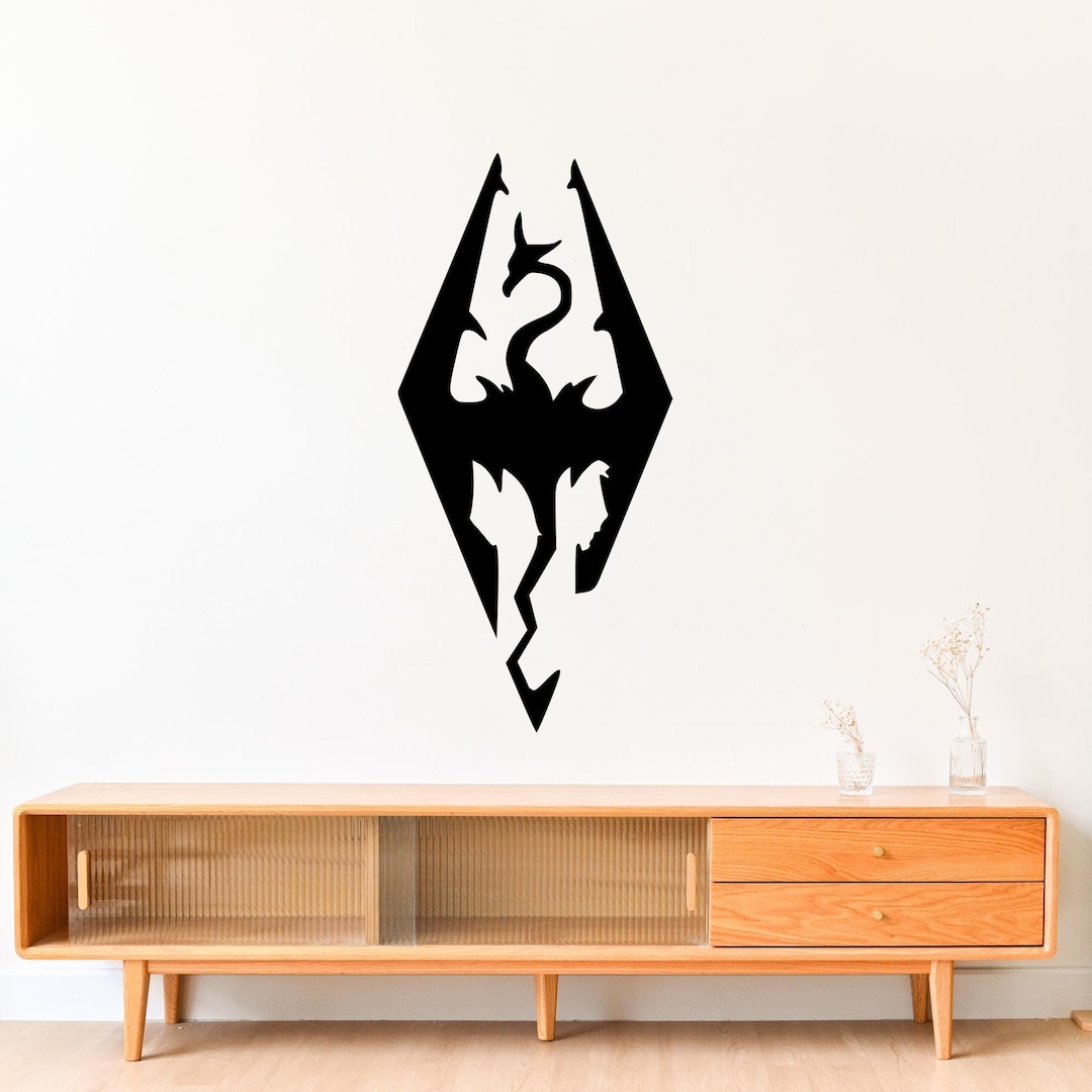 Skyrim Videogame the Elder Scrolls V Wall Art Decor Gaming File for ...