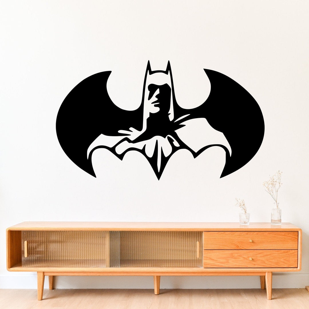 Batman Wall Logo DC Dark Knight Wall Art Decor Home File for Laser ...